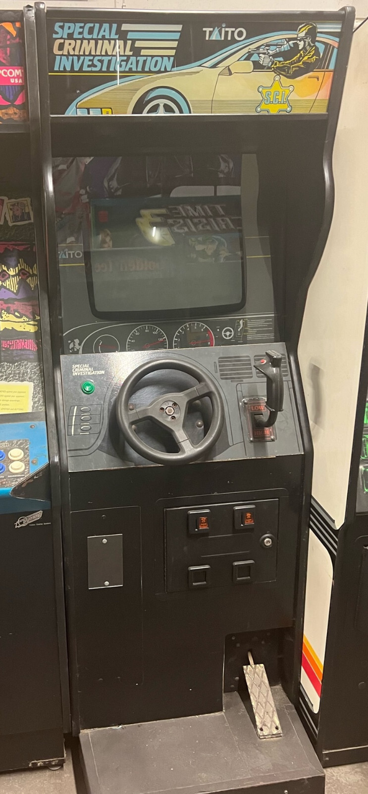 Special Criminal Investigation Arcade Machine By Taito 1989 S C I Excellent