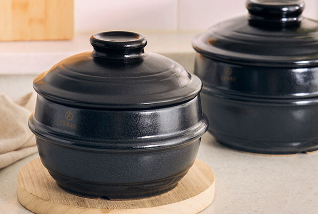 Korean Ttukbaegi Pot 7Sizes Stoneware Lid Soup Stew Cookware Dolsot ...
