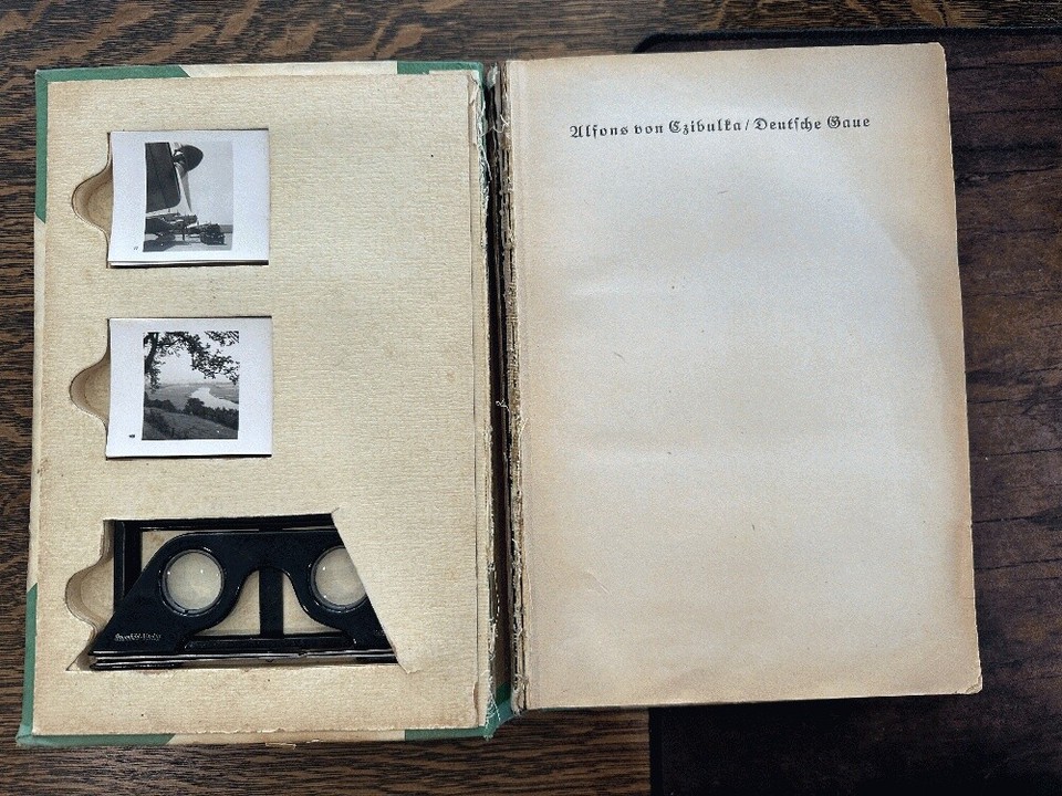 1938 Deutsche Gaue 184 Stereoview photos Album +Glasses~Nazi Germany | eBay