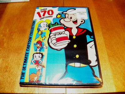 THE ULTIMATE CARTOON COLLECTION 170 CARTOONS Popeye Betty Boop DVD SET ...