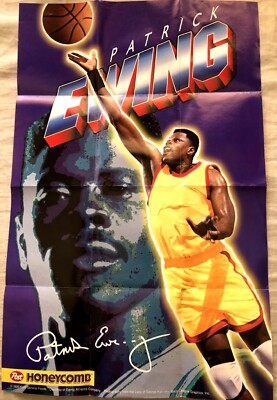 Patrick Ewing 1995 Honeycomb Post cereal mini 11x17 poster (excellent ...