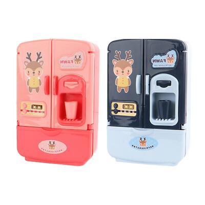 Refrigerator Fridge Toy Kitchen Play Toy Set with Ice Dispenser ...