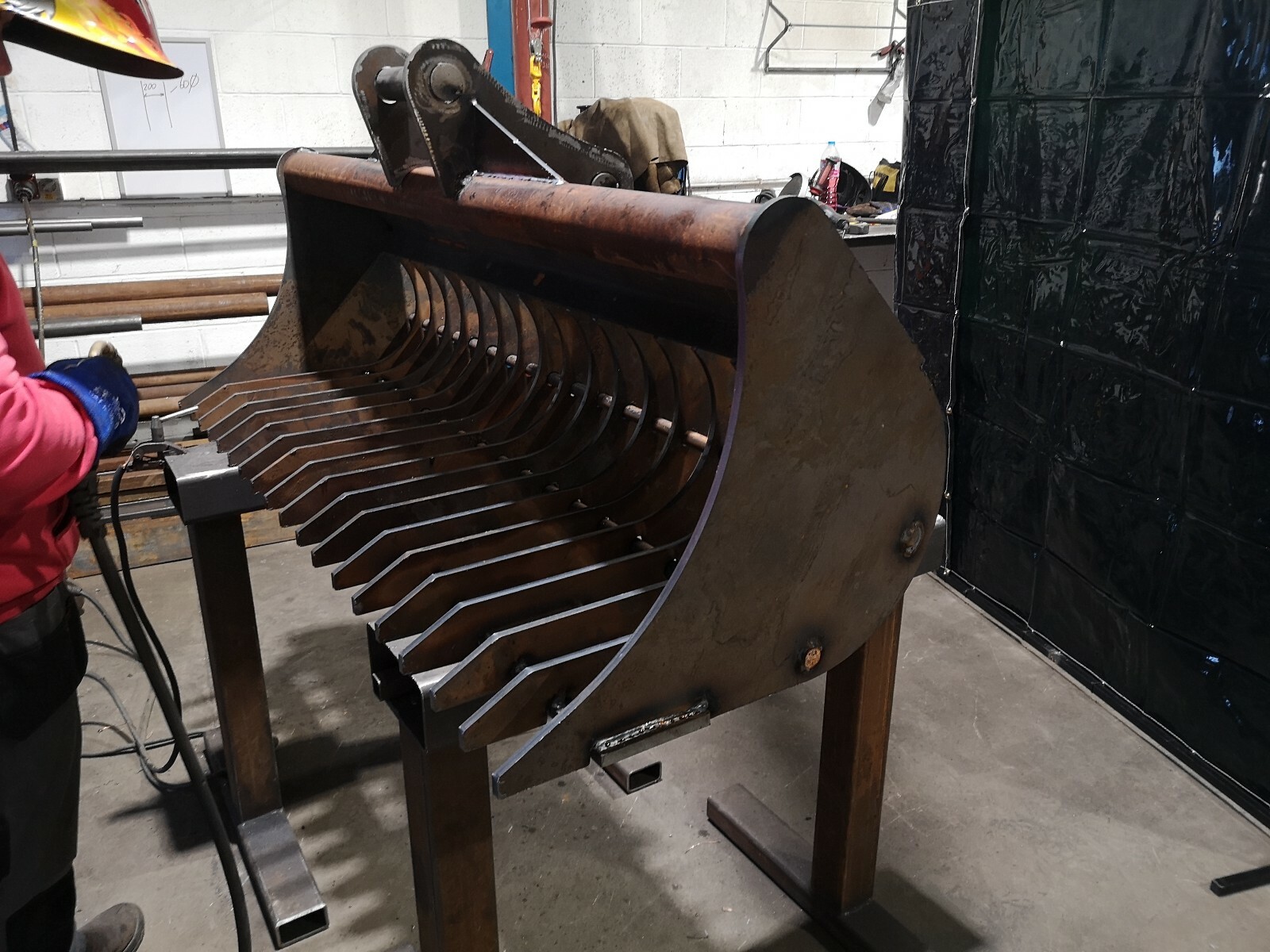 6-8 Ton Excavator Riddle Rake Bucket Lawn Rake | eBay