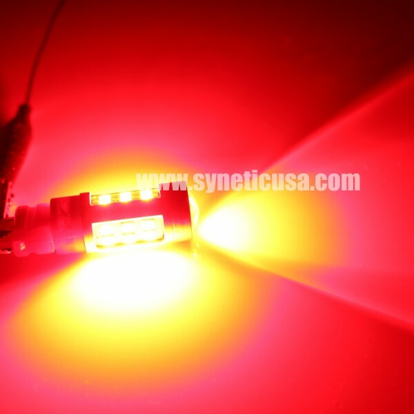 Syneticusa: 7443 3535SMD Projector Bright Red Brake Tail Stop 21-LED ...