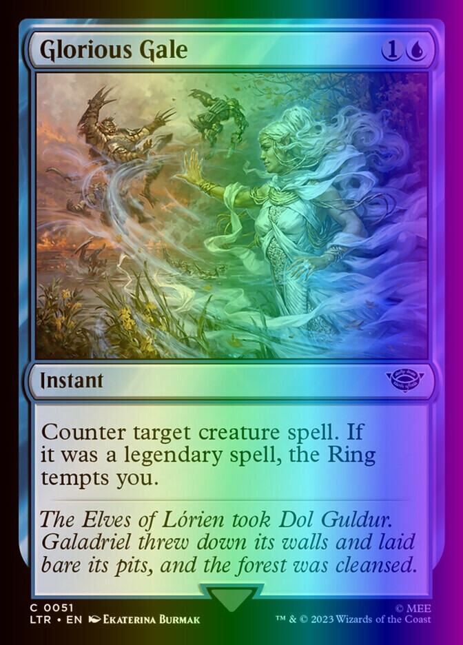MTG Glorious Gale (51/511) The Lord of the Rings Tales of Middle-earth ...