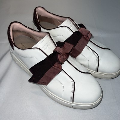 Kate Spade New York Lexi Slip On Sneakers Optic White / Cordovan Size ...