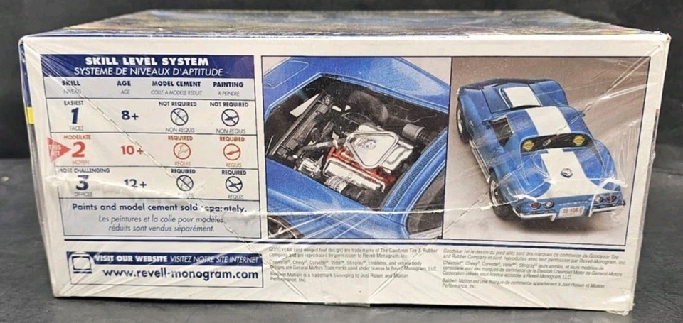 Revell - Baldwin Motion 1969 Chevy Corvette Model Kit 1:25 scale ~ New ...