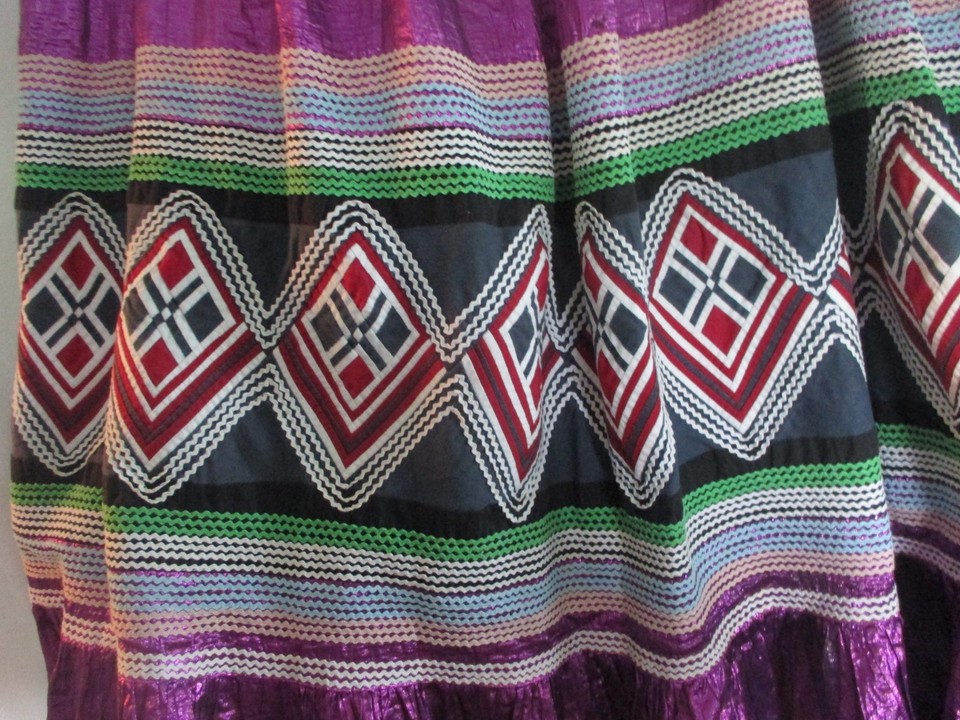 Vintage Seminole/Miccosukee Patchwork Skirt Native American Handmade ...