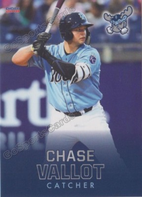 2018 Wilmington Blue Rocks Chase Vallot RC Rookie Kansas City Royals ...