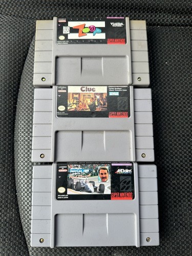 Clue (Super Nintendo Entertainment System, 1992) Lot Of 3 Games ...
