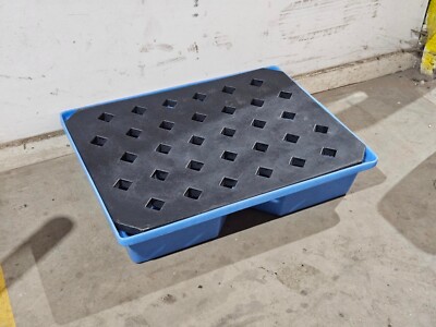 60 Litre Fluid Oil Spill Drip Tray & Platform 4 / 6 x 25 Litre Drums ...