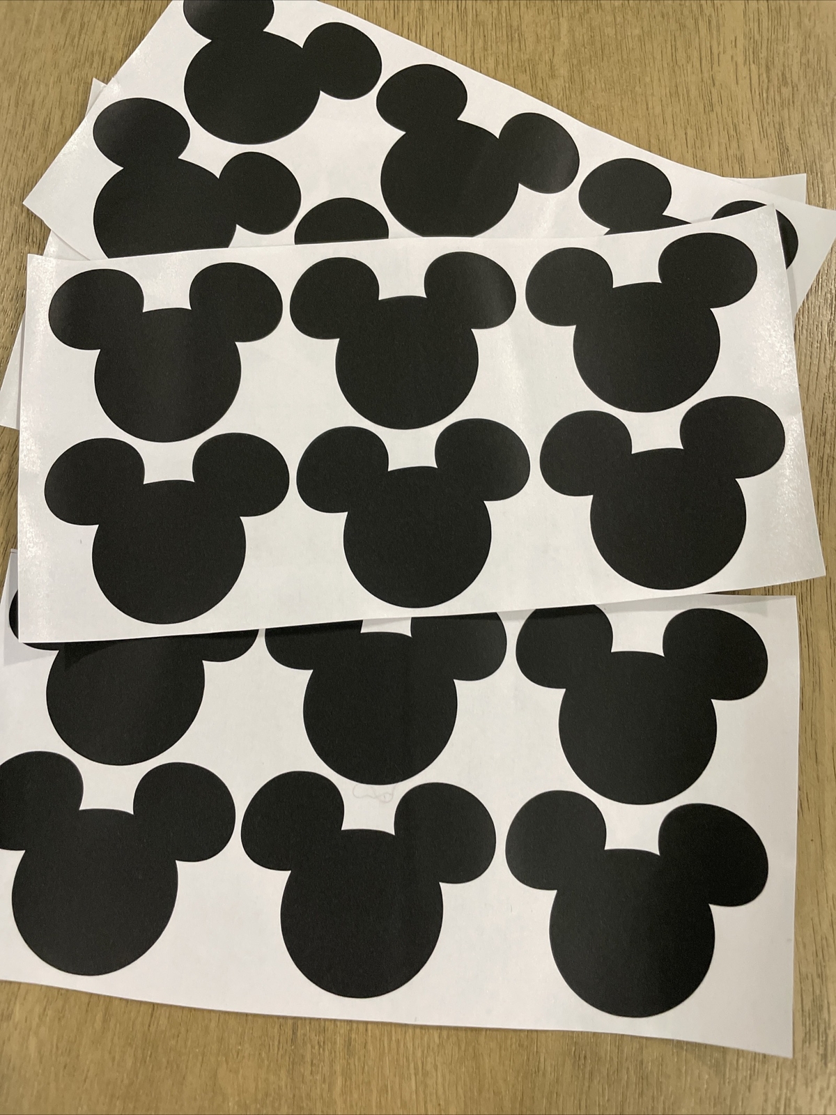 Mickey Mouse Head/ears Stickers 24 count | eBay