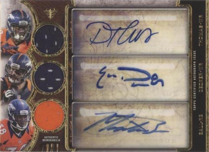 2013 Topps Triple Threads - Autograph Relic Trios Demaryius Thomas ...