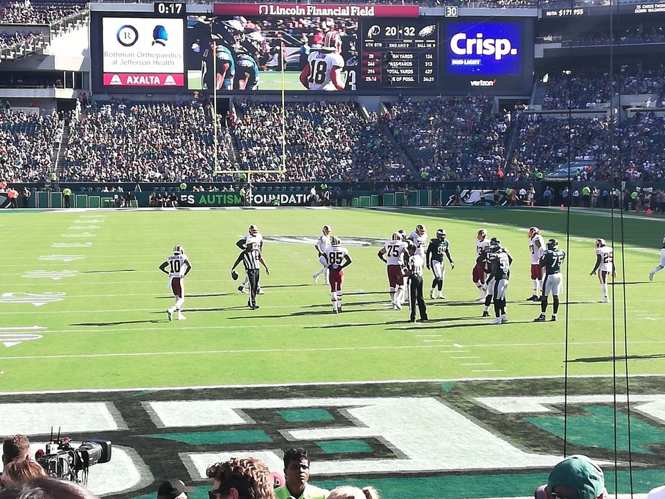 2 Philadelphia Eagles vs Washington Commanders Tickets Row 10 Lower ...