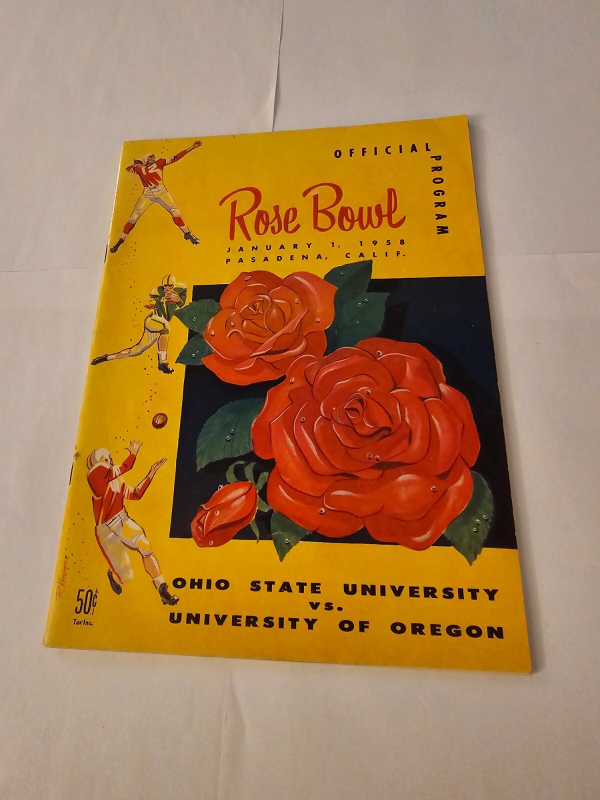 1958 OHIO STATE vs OREGON ROSE BOWL FOOTBALL GAME PROGRAM BUCKEYES ...