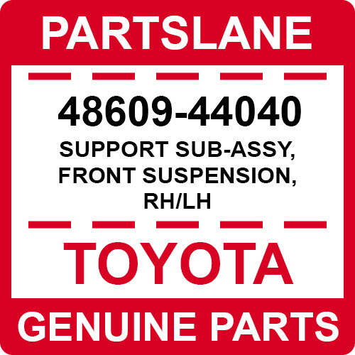 48609-44040 Toyota OEM Genuine SUPPORT SUB-ASSY, FRONT SUSPENSION, RH ...