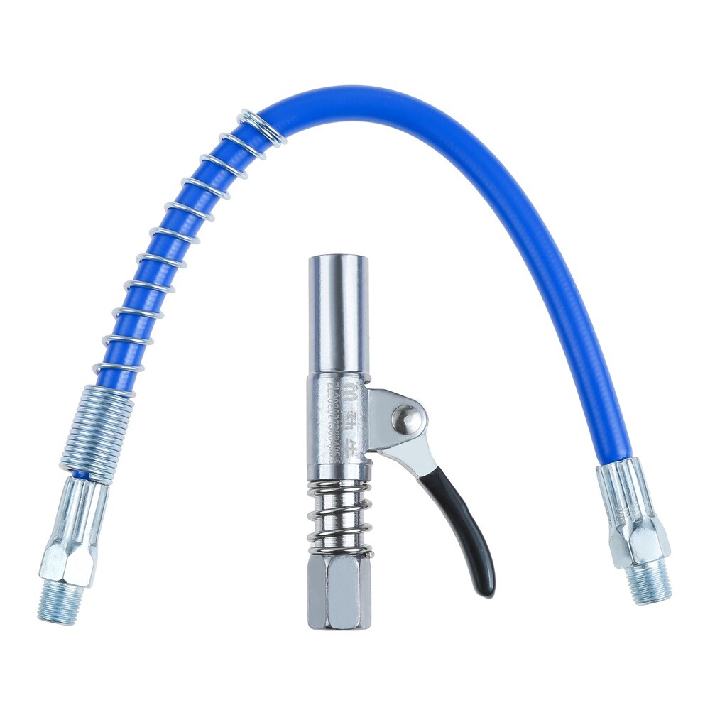 Lock and Lube Grease Gun Coupler Single Handle W/30cm Hose For 1/8" NPT ...