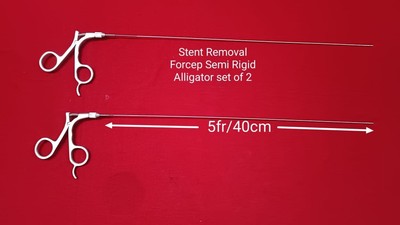 4A Stent Removal Forcep Grasper semi rigid alligator 5fr Set of 2 | eBay