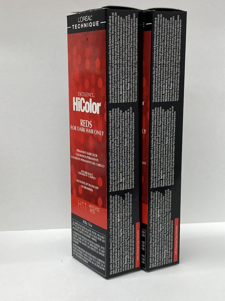 L'Oreal Excellence HiColor Intense Red, 1.74 oz #H11 Pack Of 2 | eBay