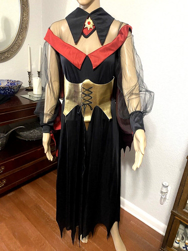 Countess Gothic Vampiress Halloween Adult Costume L - Gem