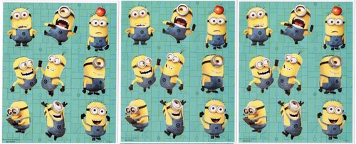 Minions Despicable ME 2 FUN 3 Sheets Stickers | eBay