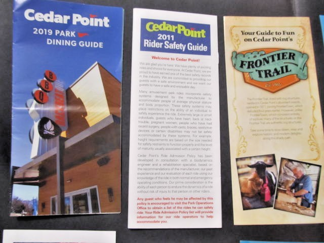Lot of 12 ~ Cedar Point Amusement Park ~ Some Brochures / Cards You ...
