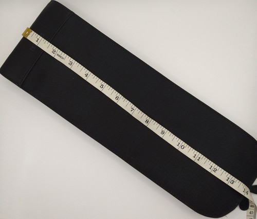 FOSSIL Men's Travel Tie Case Black Nylon Leather Wrap Around Zipper ...