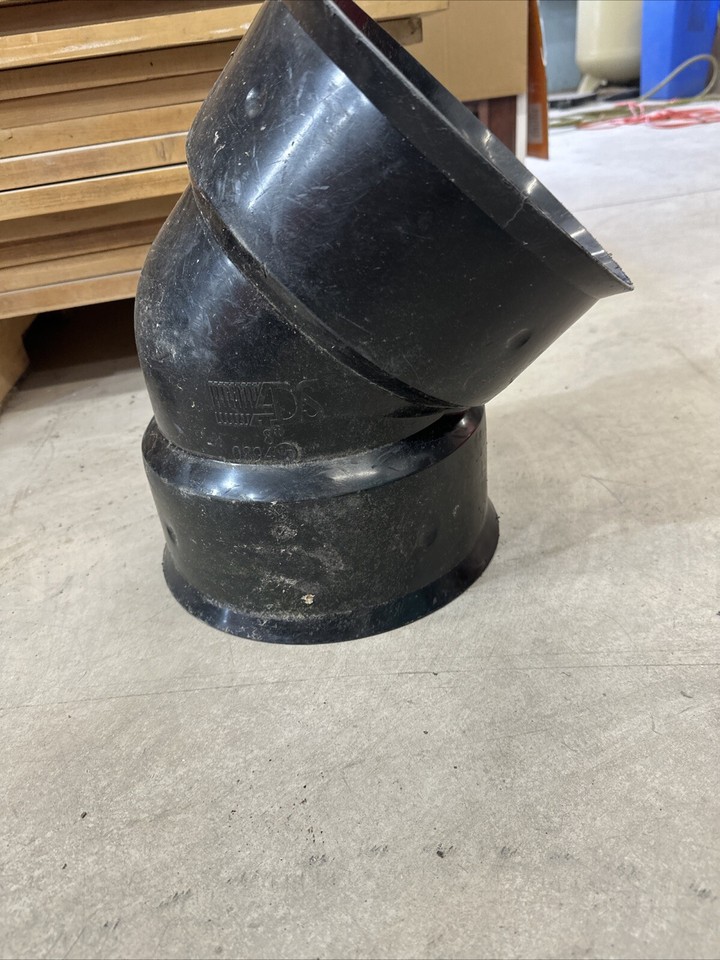 Black 90 Degree Elbow 8" PVC Pipe Culvert Drain | eBay