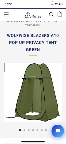 WolfWise Pop Up Portable Privacy Shower with tent spikes | eBay