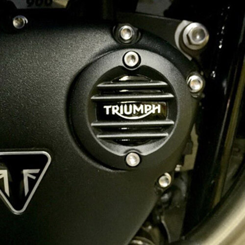 Triumph Ribbed Cover ACG Badge for Scrambler Thruxton Bonneville T100 ...