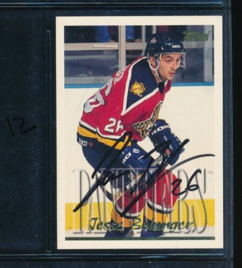 1995 Topps #159 Jesse Belanger Florida Panthers Signed Autograph (DH34 ...