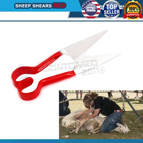 SHEEP GOAT SHEARS VETERINARY INSTRUMENT SHARP BLADE COLOR RED | eBay