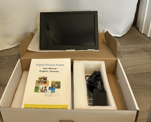 RoHS 10” Digital Photo Frame w/ Stand, USB, Remote & AC Adapter New ...