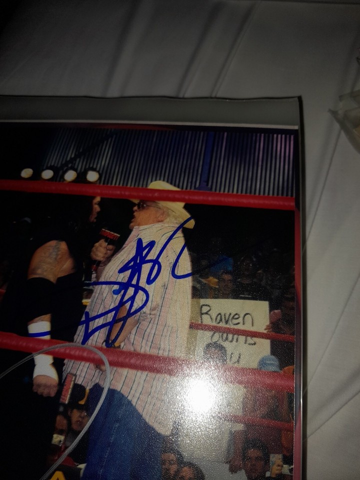 Dusty Rhodes And Raven Signed 8x10. Real Dusty Autograph Lowest Price ...
