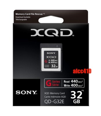 Sony 32GB XQD G-Series Memory Card QD-G32E Read : 440MB/s Write 400MB/s ...