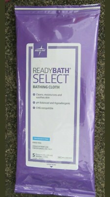 MEDLINE ReadyBath Bathing Cloth, Fragrance Free, 1 Package of 5 ...