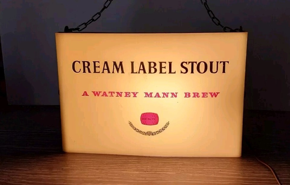 Watney Mann Red Barrel Beer Sign Antique 1950s Light Up Bakelight RARE ...