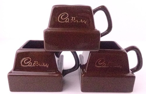 Cadbury Square Chocolate Piece Mug Round Hole &Square Hole Sold ...