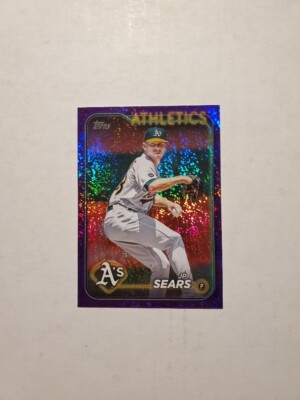 2024 Topps Series 1 JP Sears /799 Purple Holo Foilboard #80 Athletics ...