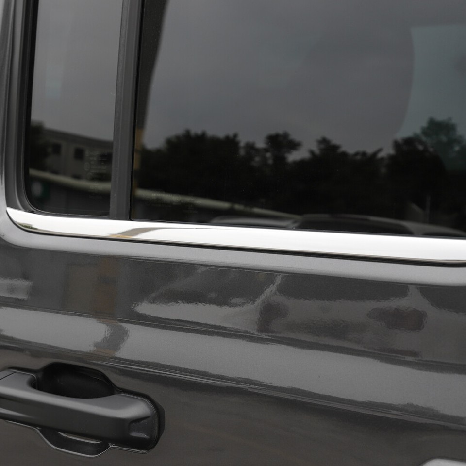4pcs Chrome Steel Car Window Under Strip Trim For Jeep Wrangler JL 4 ...