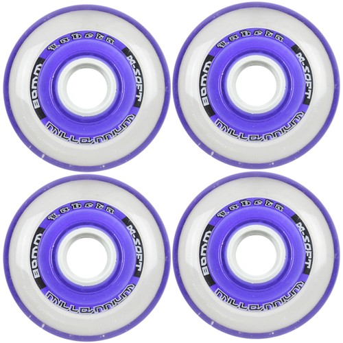 Labeda Millennium Gripper Purple Roller Hockey Inline Wheels 80mm X ...