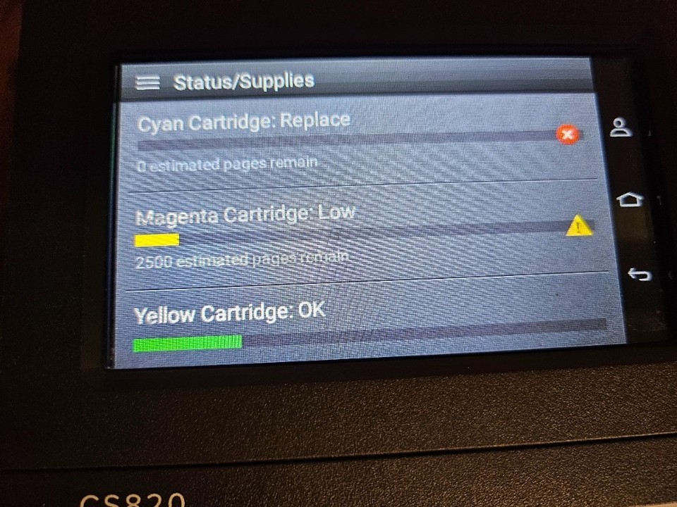 Lexmark CS820, used, good condition needs cyan toner | eBay UK