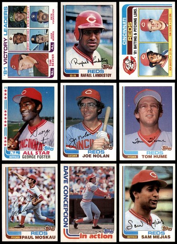 1982 Topps Cincinnati Reds Team Set 8 - NM/MT 5788677 | eBay