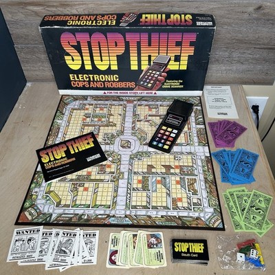 VTG 1979 Stop Thief Electronic Cops & Robbers Board Game TESTED Parker ...