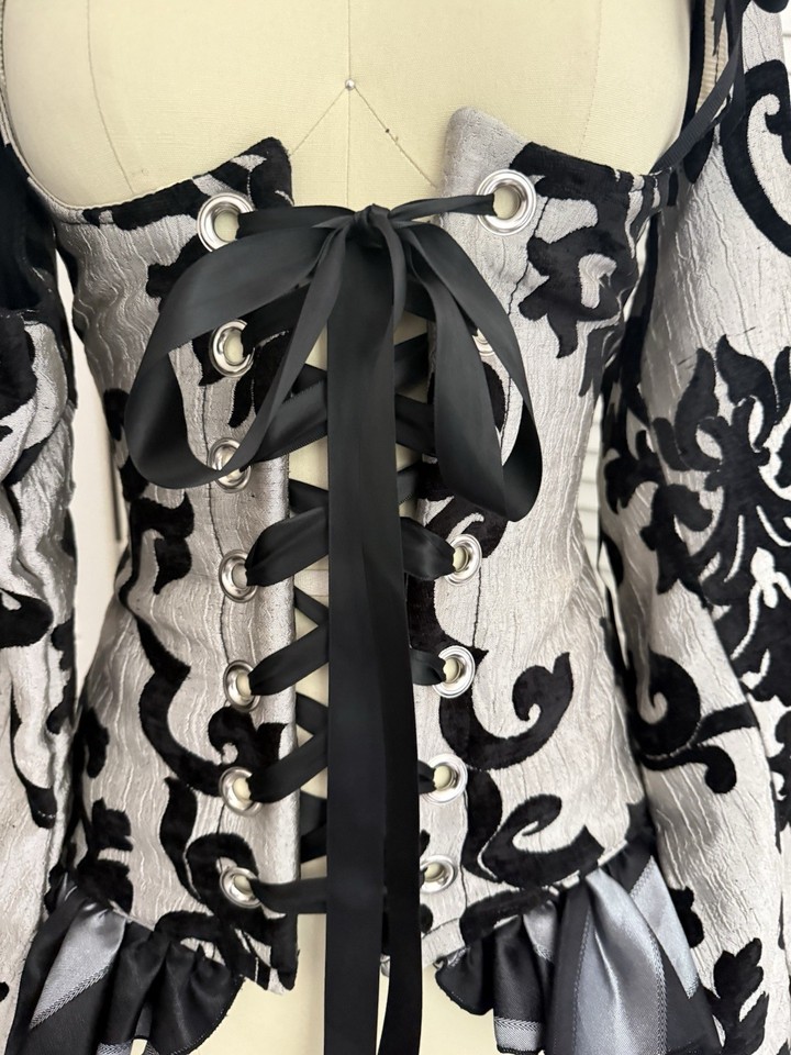 Damsel In This Dress DiTD Baroque Lace-Up Corset Jacket Size XS S ...