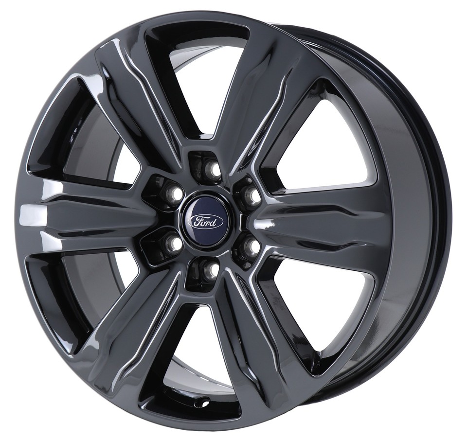 20" FORD F-150 PVD BLACK CHROME-C WHEELS RIMS FACTORY OEM 10004 2007 ...