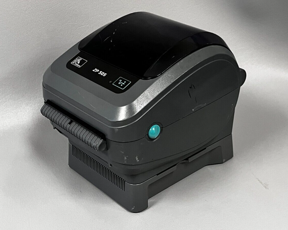 Zebra ZP 505 Thermal Label Printer USB + Power Cord & USB Cable, Tested ...
