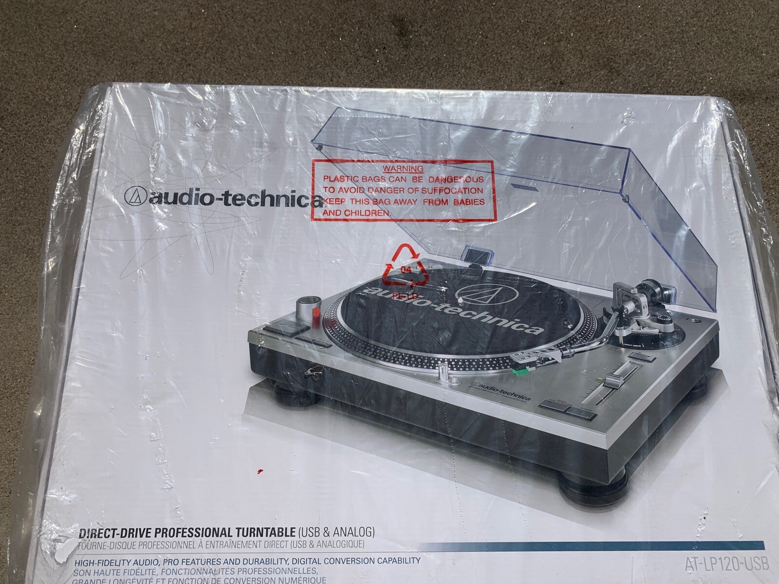 Audio-Technica AT-LP120-USB Direct-Drive Professional Turntable (USB ...