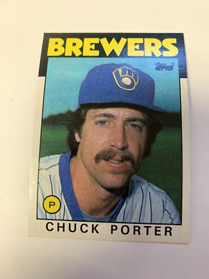 1986 Topps Milwaukee Brewers Chuck Porter | eBay
