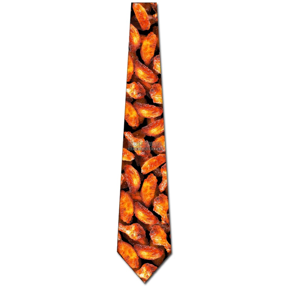 Food Ties Mens Chicken Wing Necktie Buffalo Wings Tie | eBay